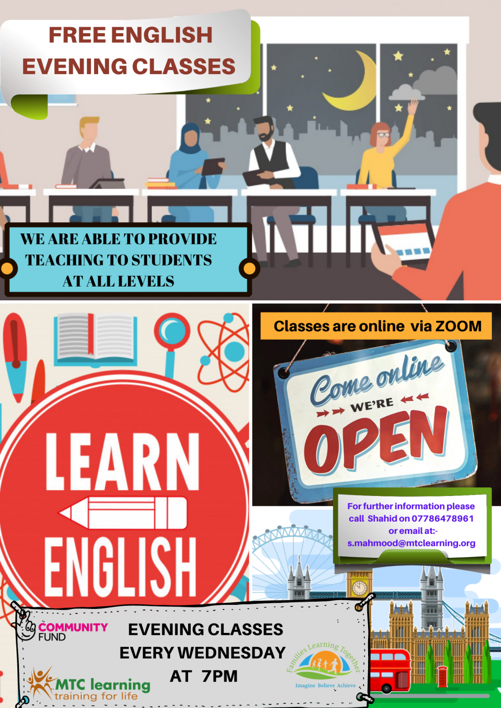 English support classes | MTC Learning